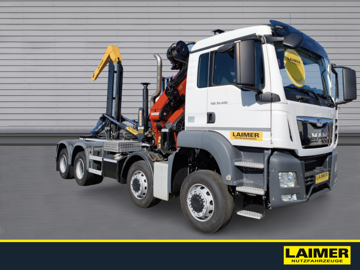 MAN TGS 35.400 8X6 BB Abrollkipper/Kran - Laimer Nutzfahrzeuge ...